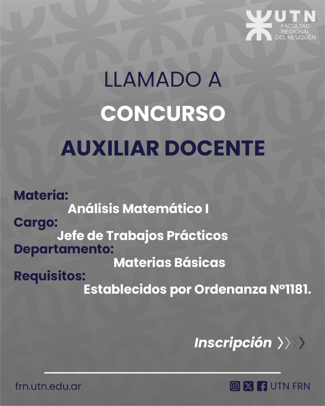 Novedades – UTN – Facultad Regional del Neuquén